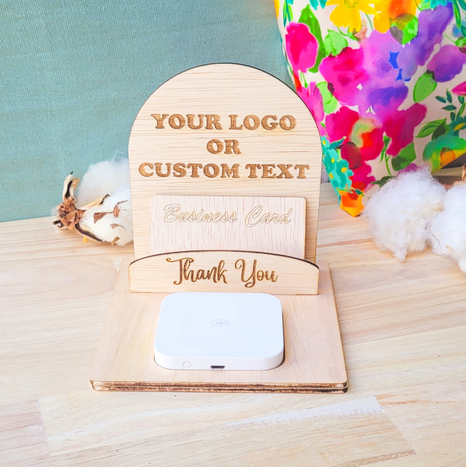 Square reader dock & Business Card Holder SMALL – The Etched Lab